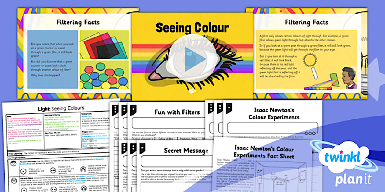 Science: Light: Seeing Colours Year 6 Lesson Pack 5 - Twinkl
