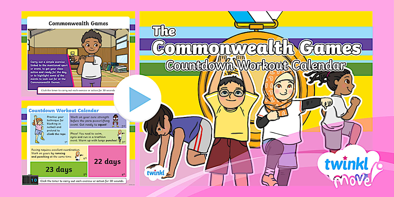 The Commonwealth Games – Countdown Calendar – Move PE