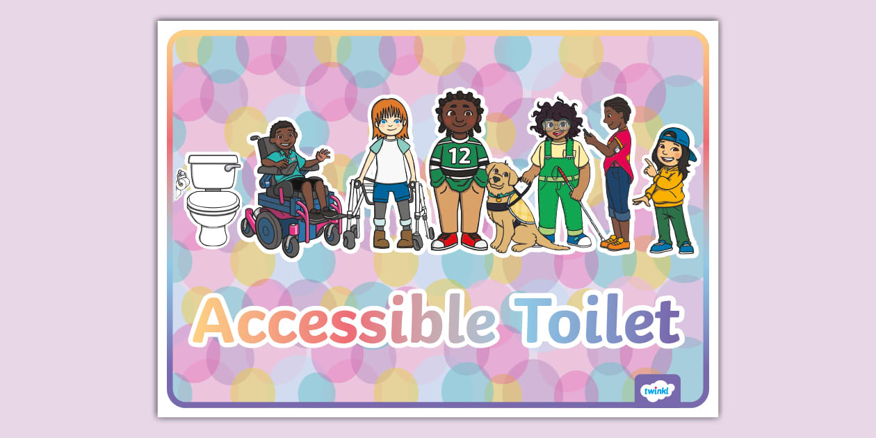 Accessible Toilet Display Poster (teacher made) - Twinkl