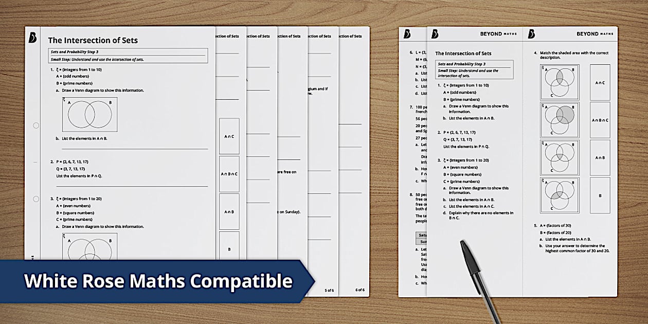 👉 The Intersection of Sets (teacher made) - Twinkl