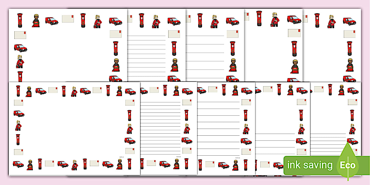 Postal Worker Page Borders - Twinkl - EYFS - Role Play