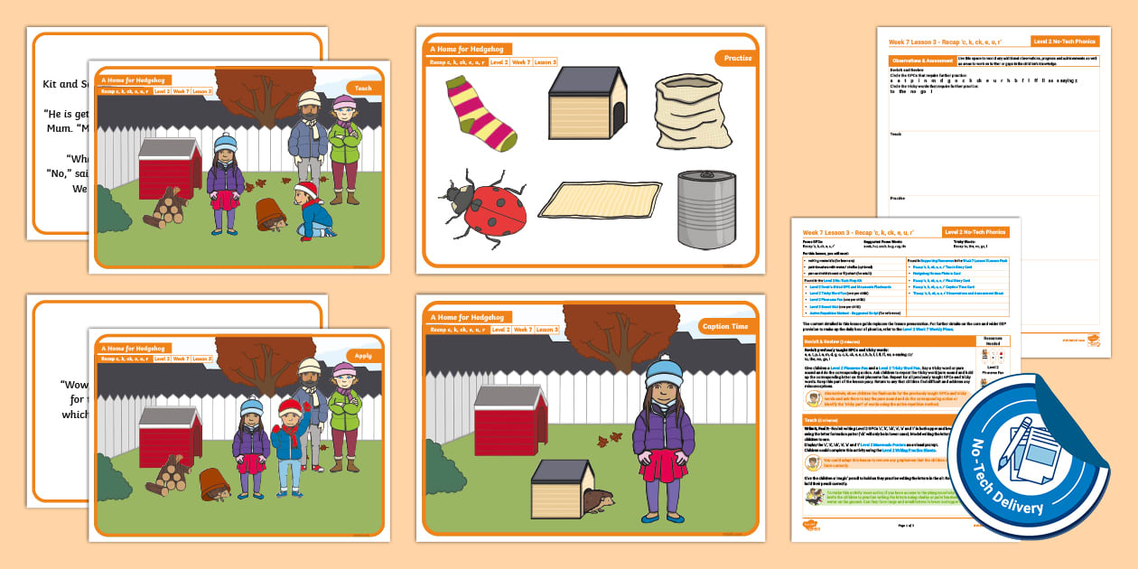 Recap No-Tech Lesson Pack - Level 2 Week 7 Lesson 3 - Twinkl