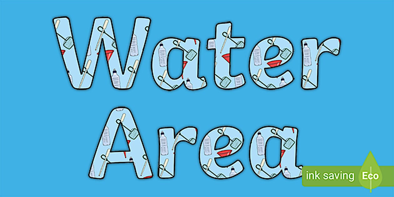 👉 Water Area Display Lettering (teacher made) - Twinkl