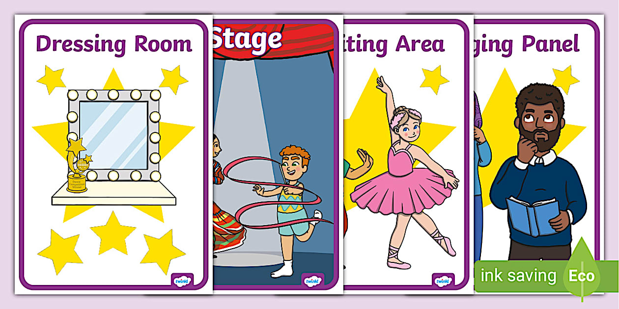 Dance Competition Backstage Display Signs (Teacher-Made)