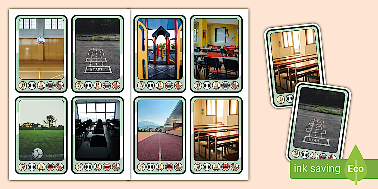 School Story Setting Photo Prompt Cards - Twinkl