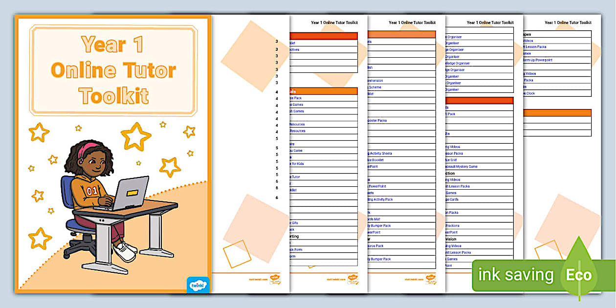 Year 1 Online Tutor Toolkit (Teacher-Made) - Twinkl