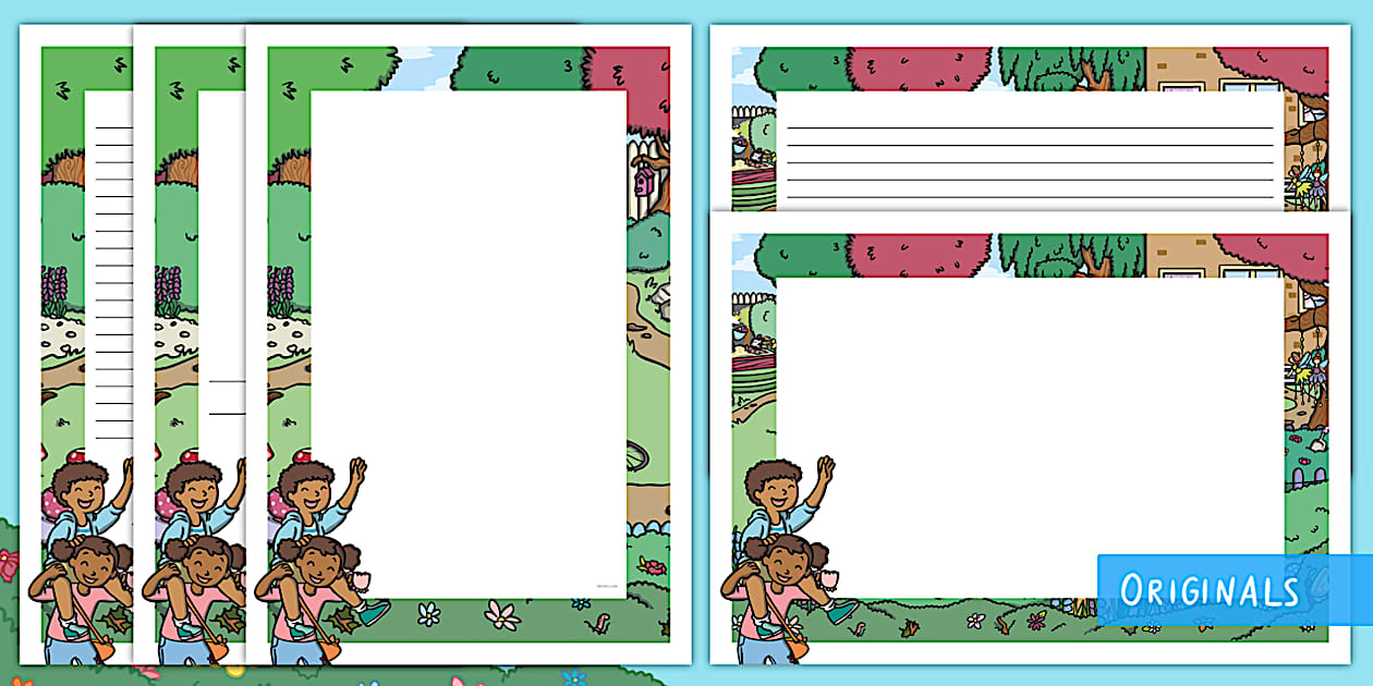 Editable Treasures in the Garden Page Border Pack - Twinkl