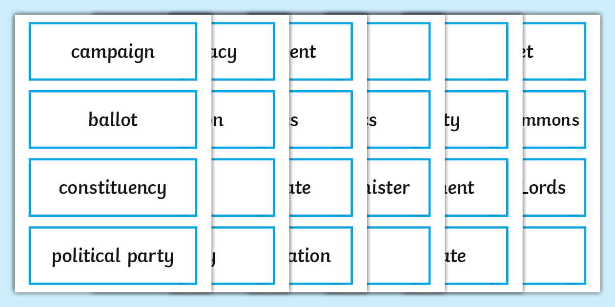 Democracy Key Words (teacher made) - Twinkl