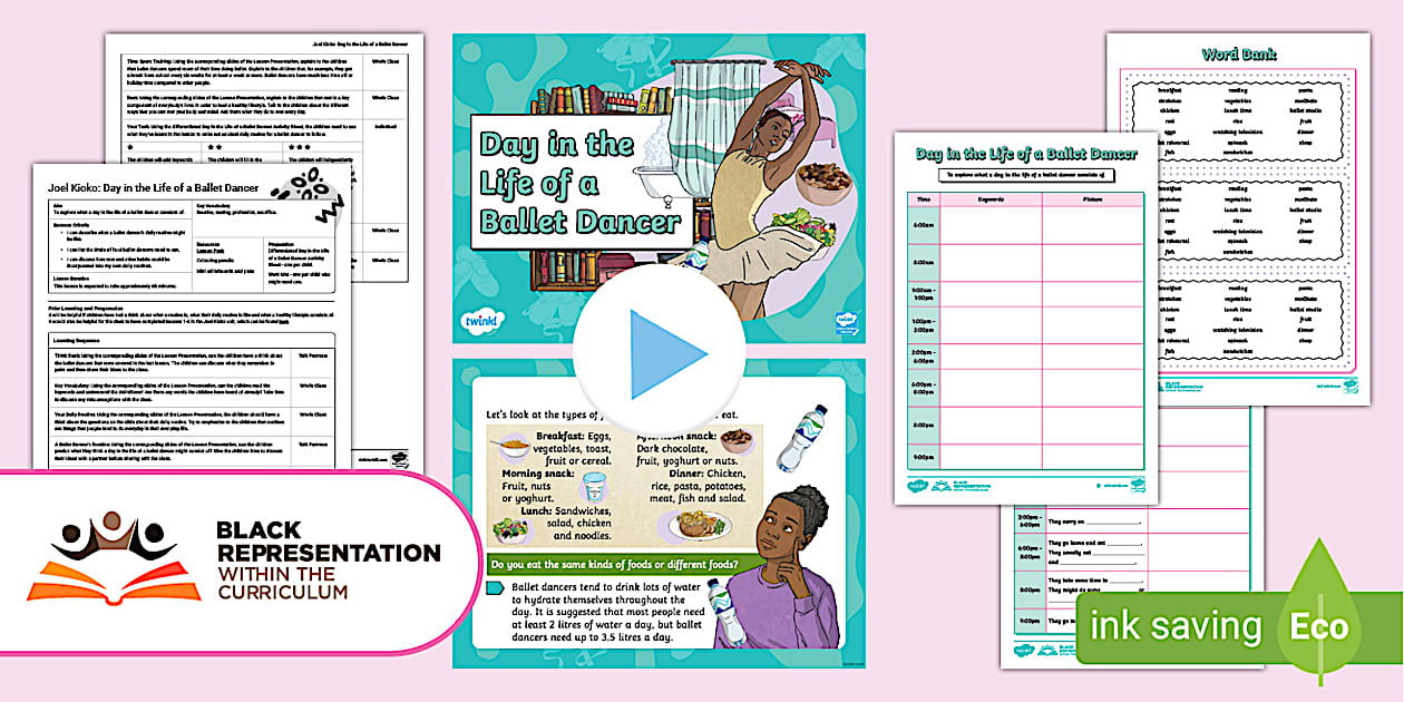 Joel Kioko LKS2: Day in the Life of a Ballet Dancer - Twinkl