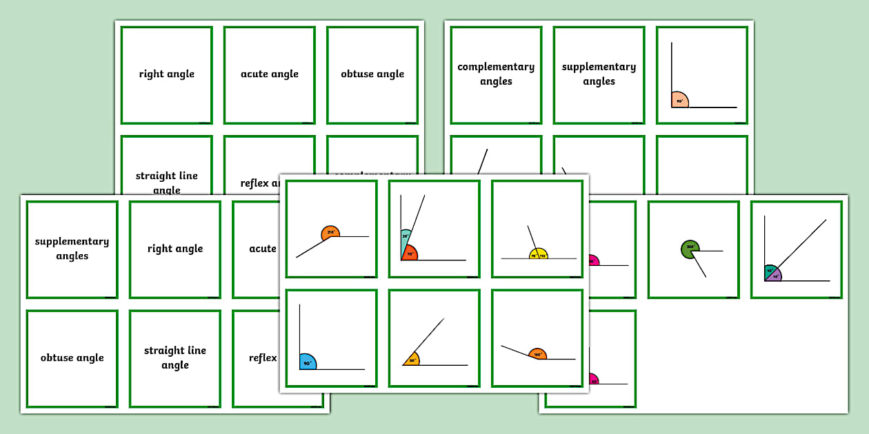 Types of Angles Pairs Game (teacher made) - Twinkl