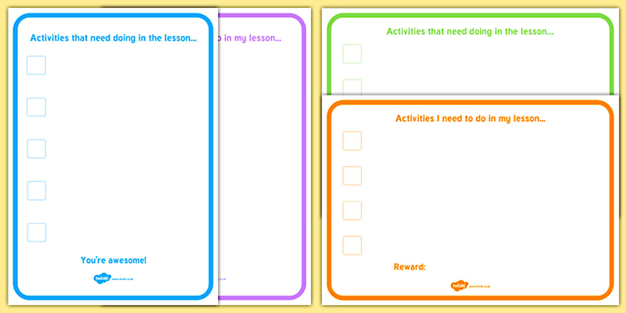 Printable Checklist Template - Teaching Resources - Twinkl