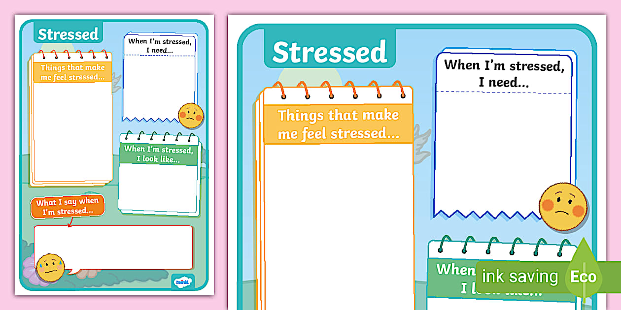 Stressed Writing Template (Teacher-Made) - Twinkl