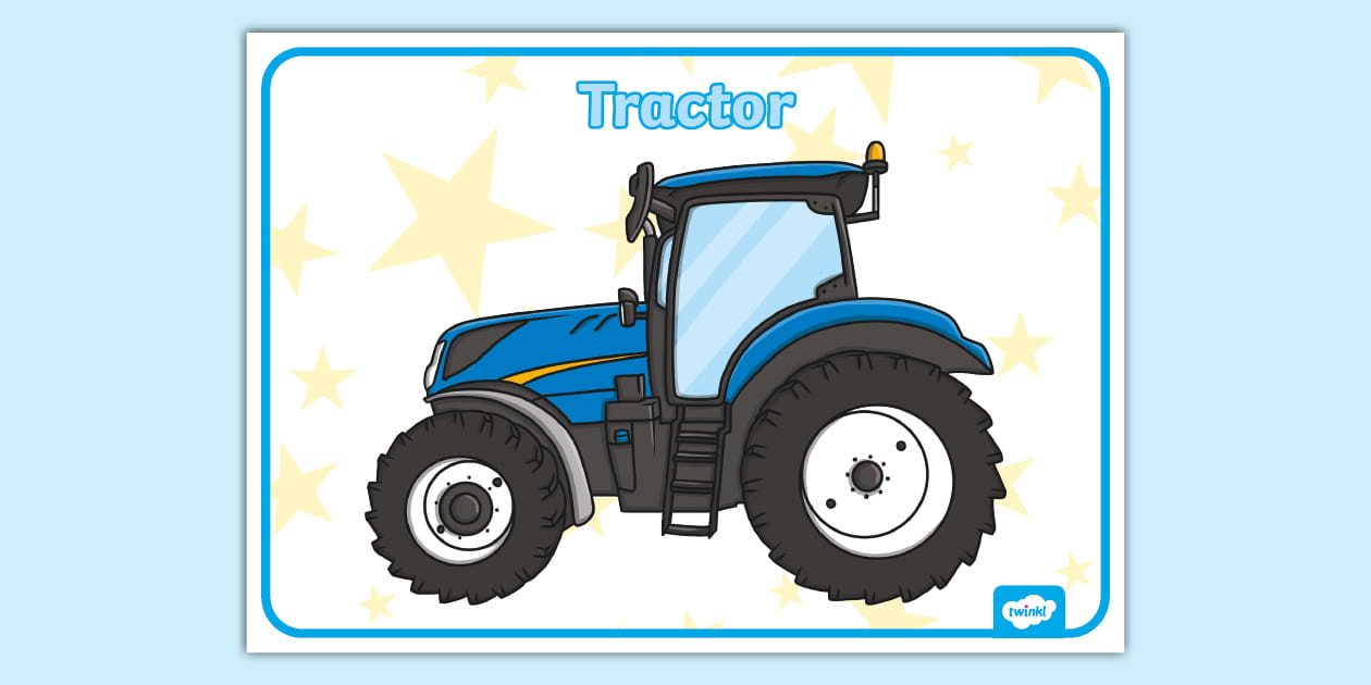 Tractor Display Poster | Display Posters (teacher made)