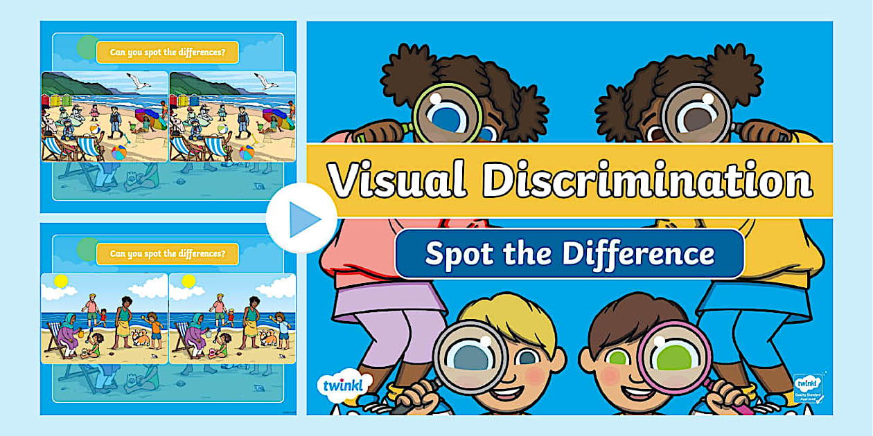 Visual Discrimination Spot the Difference PowerPoint SET