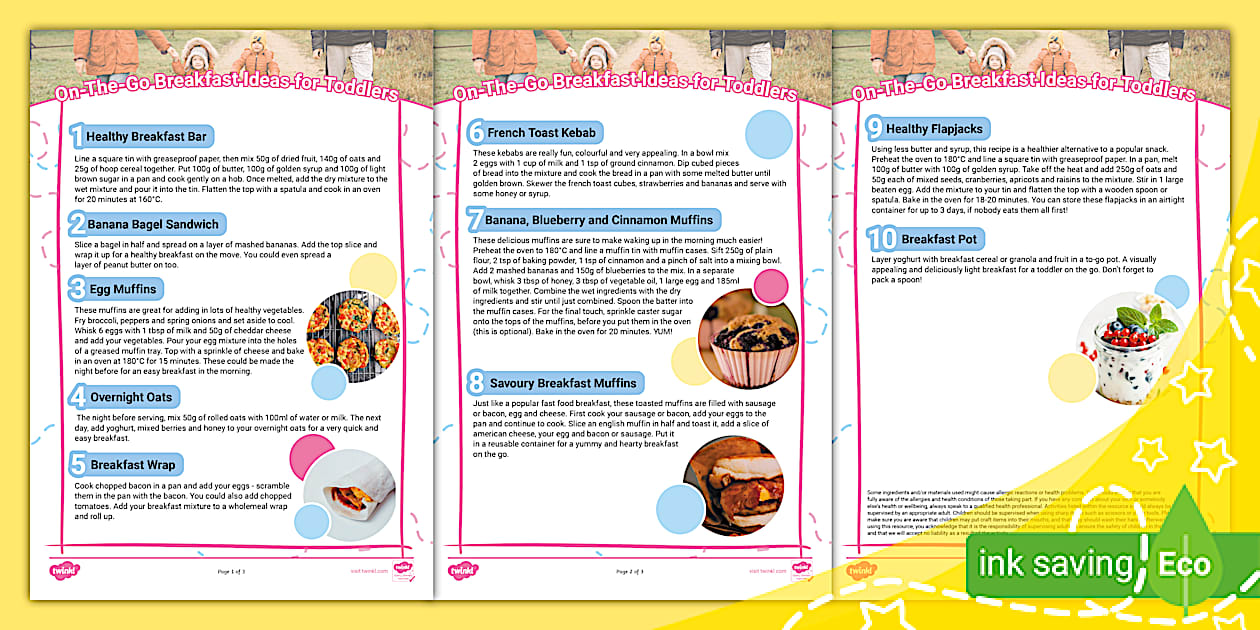On-The-Go Breakfast Ideas for Toddlers