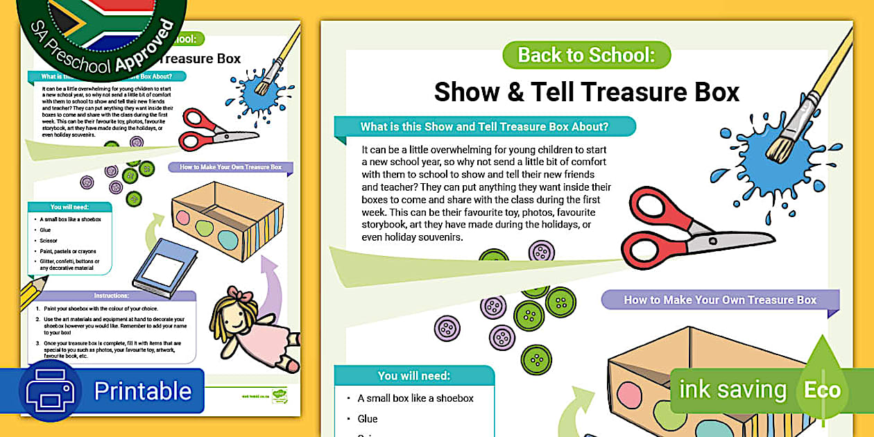 Back to School: Show and Tell Shoebox Instructions - Twinkl