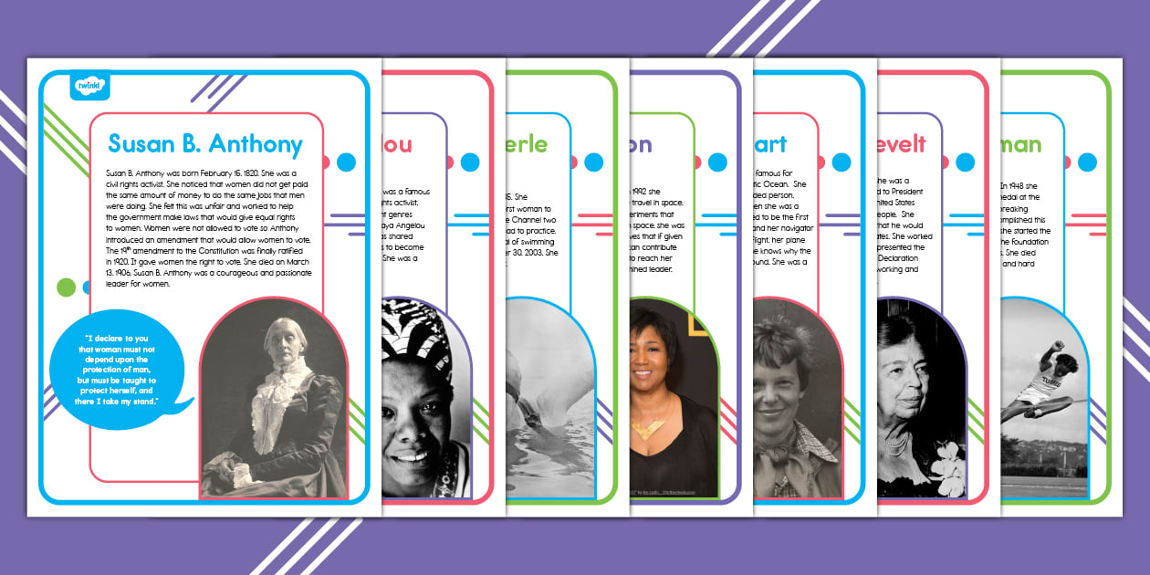 Posters of Important Women in American History - Twinkl