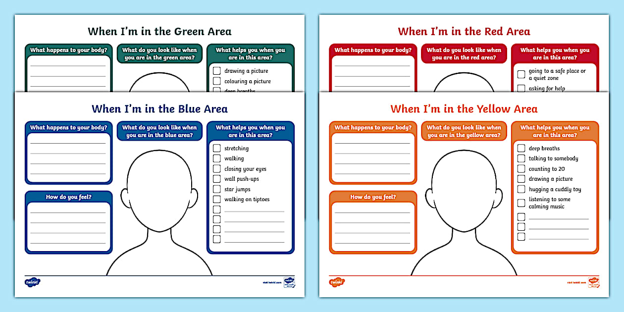 Managing My Emotions Activity Sheets (teacher made) - Twinkl