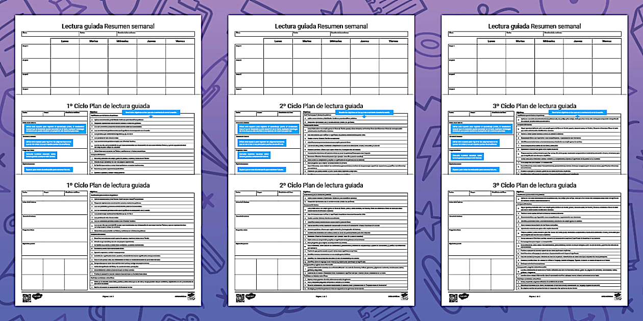 Pack de guías: Lectura guiada para Primer, Segundo y Tercer Ciclo de ...