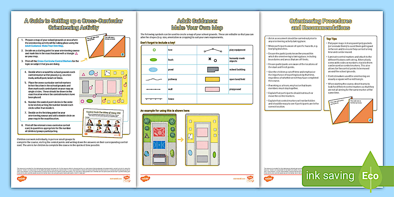 Setting Up Orienteering Activities and Courses - Twinkl
