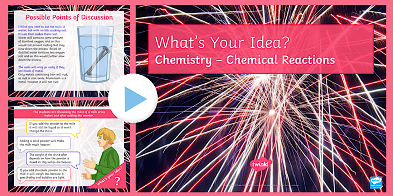 KS3 Chemical Reactions What's Your Idea? PowerPoint