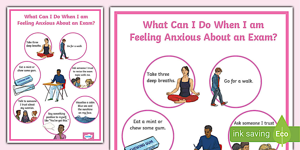 Test Anxiety Worksheet - Primary Resources (Teacher-Made)