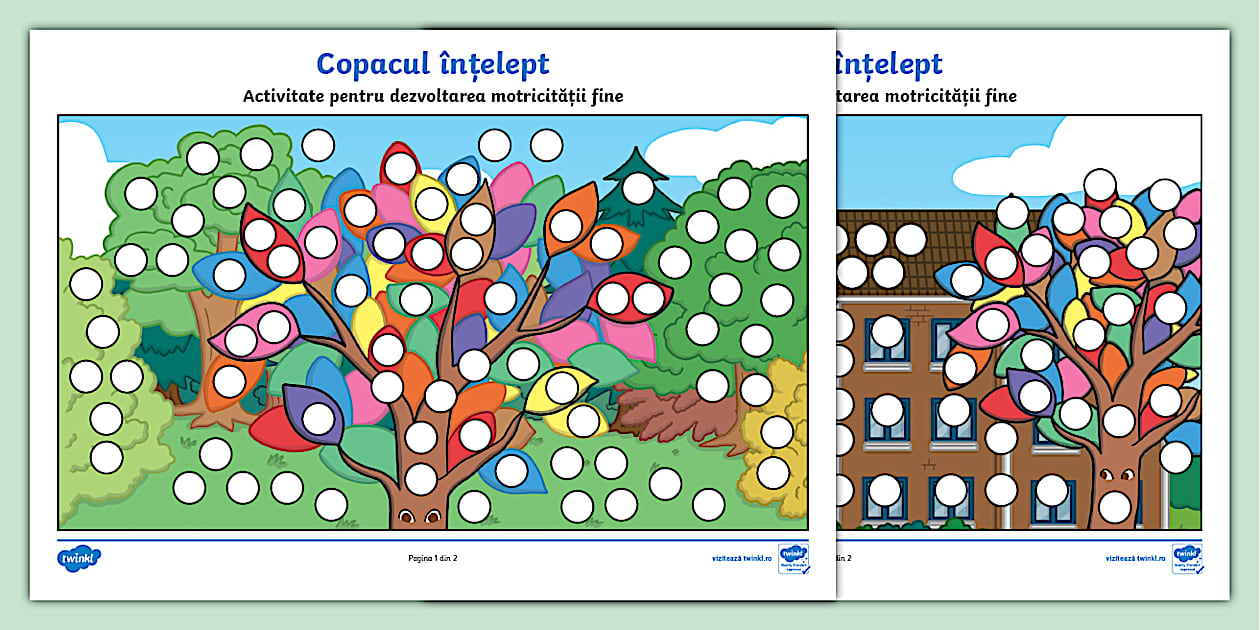 Copacul înțelept – Dezvoltarea motricității fine