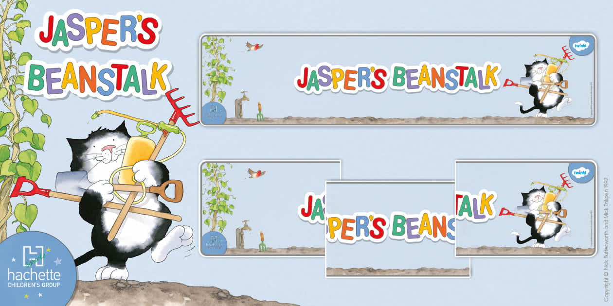 FREE! - Jasper's Beanstalk: Display Banner - Twinkl