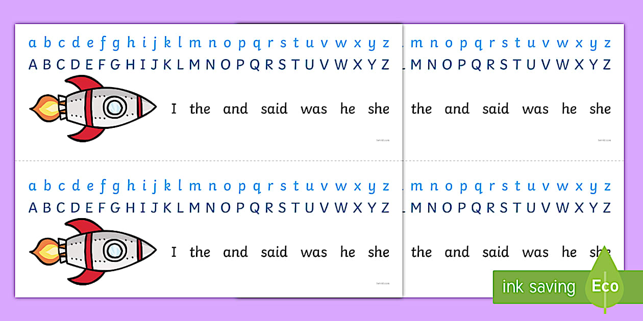 Alphabet Strips (Space) (teacher made) - Twinkl