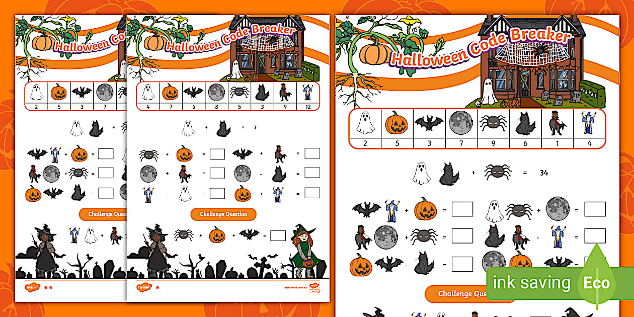 Halloween Code Breaker (Hecho por educadores) - Twinkl