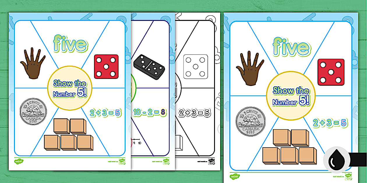 Show Different Ways to Make a Number Activity Mat - Twinkl