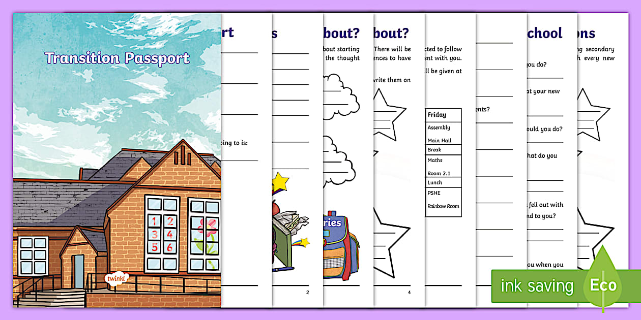 Editable Transition Passport Activity Booklet - Twinkl