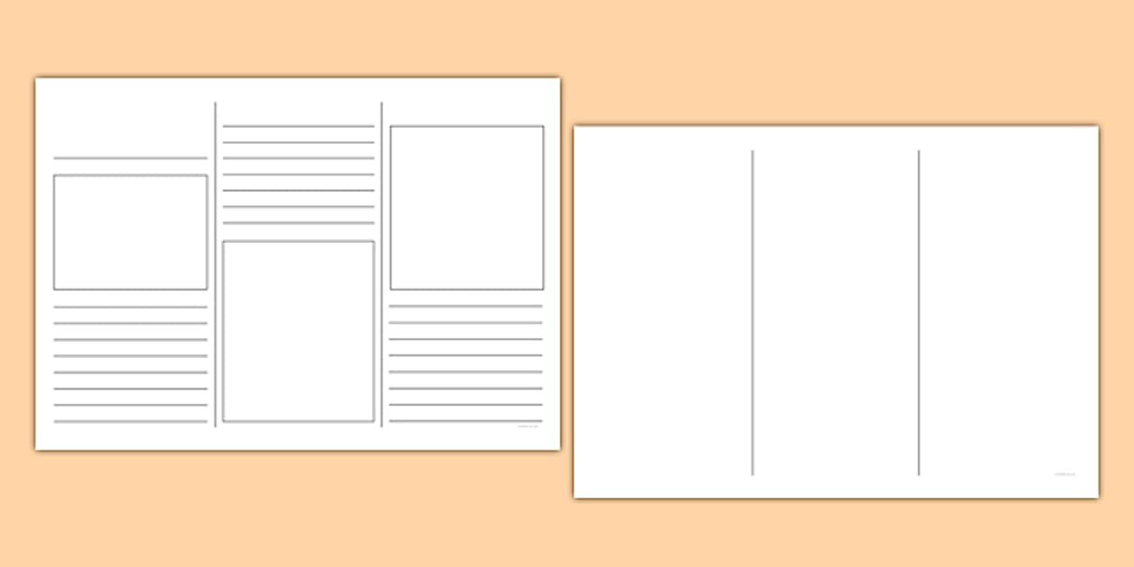Blank Leaflet KS1 Template - Leaflet Writing Activity