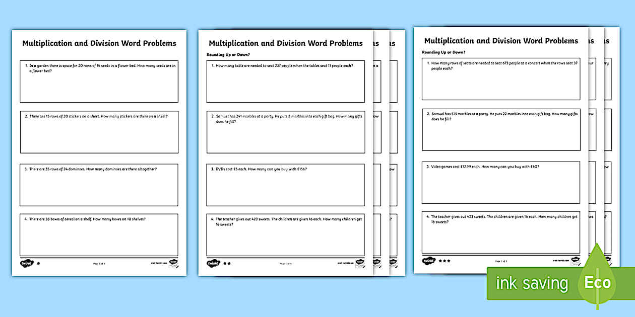 Editable Worded Multiplication Problems (professor feito)