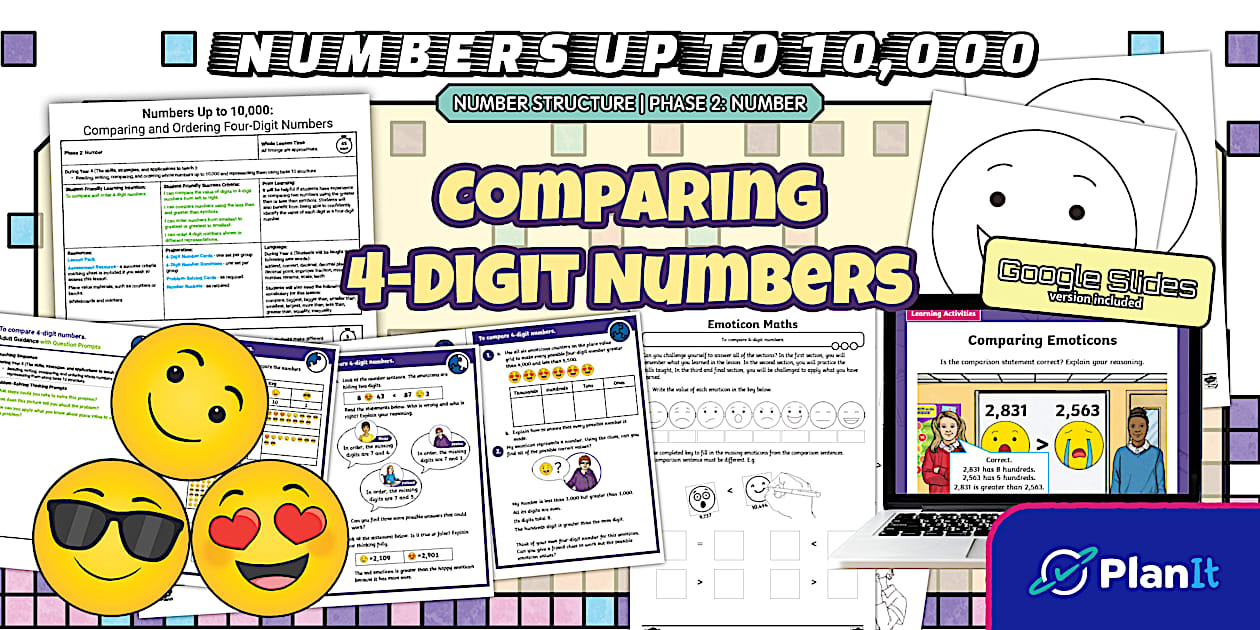 Phase 2 Number - Comparing 4-Digit Numbers