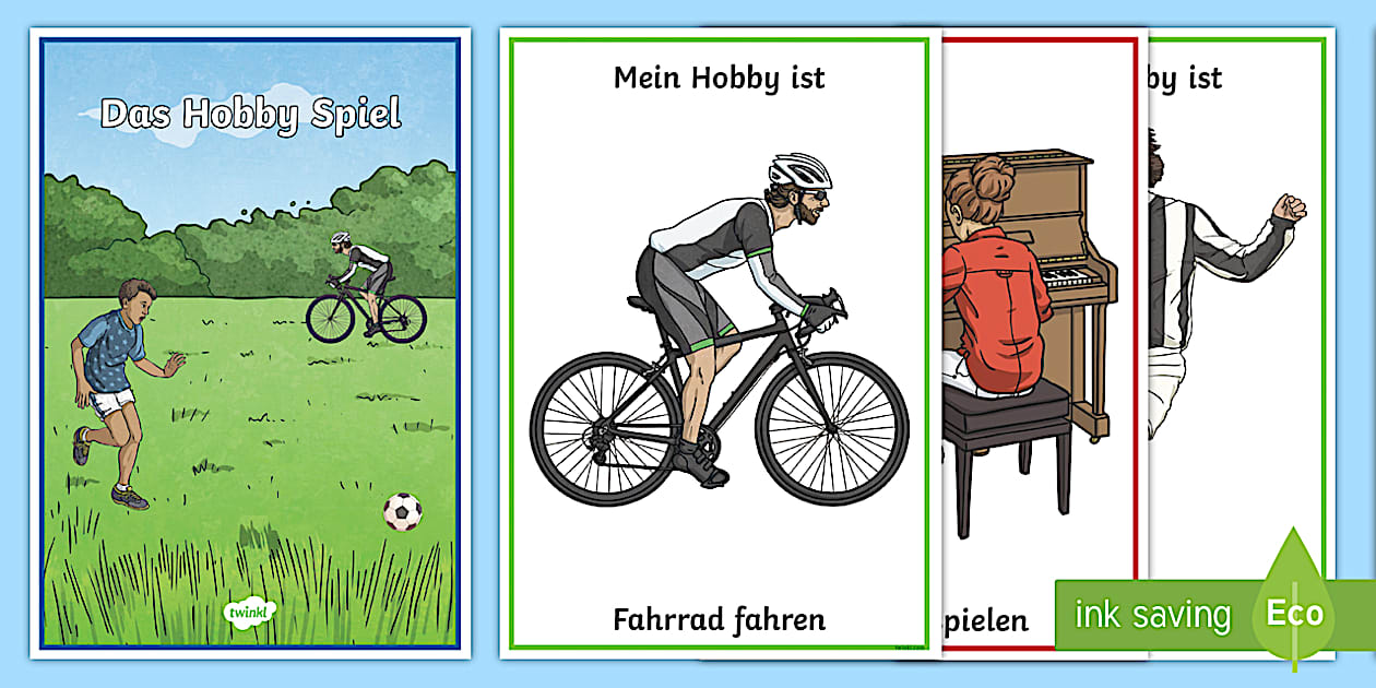 My Hobbies Game German (teacher made) - Twinkl