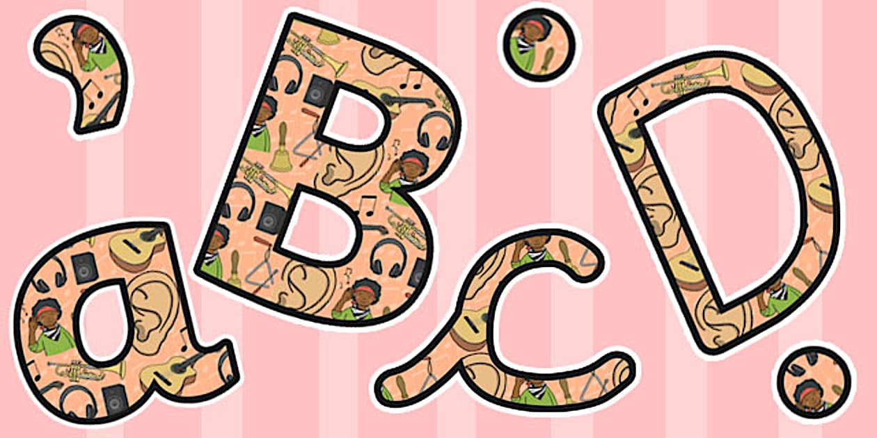 Editable Sound Themed Display Lettering (teacher made)