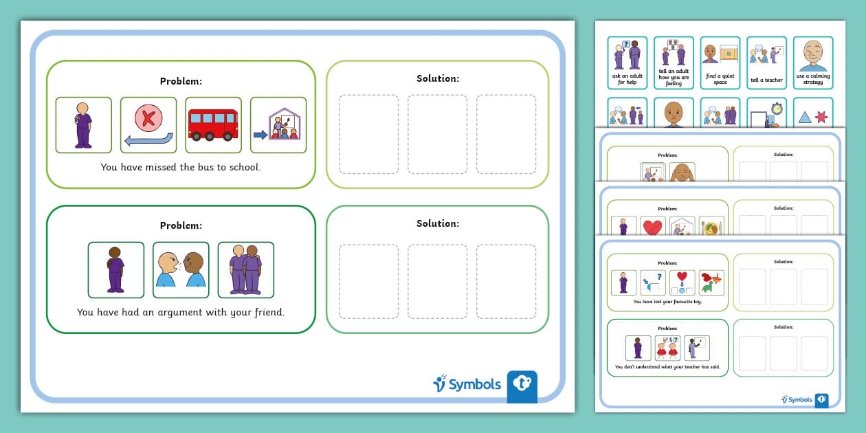 Twinkl Symbols: Solving Problems Scenario Activity - Twinkl