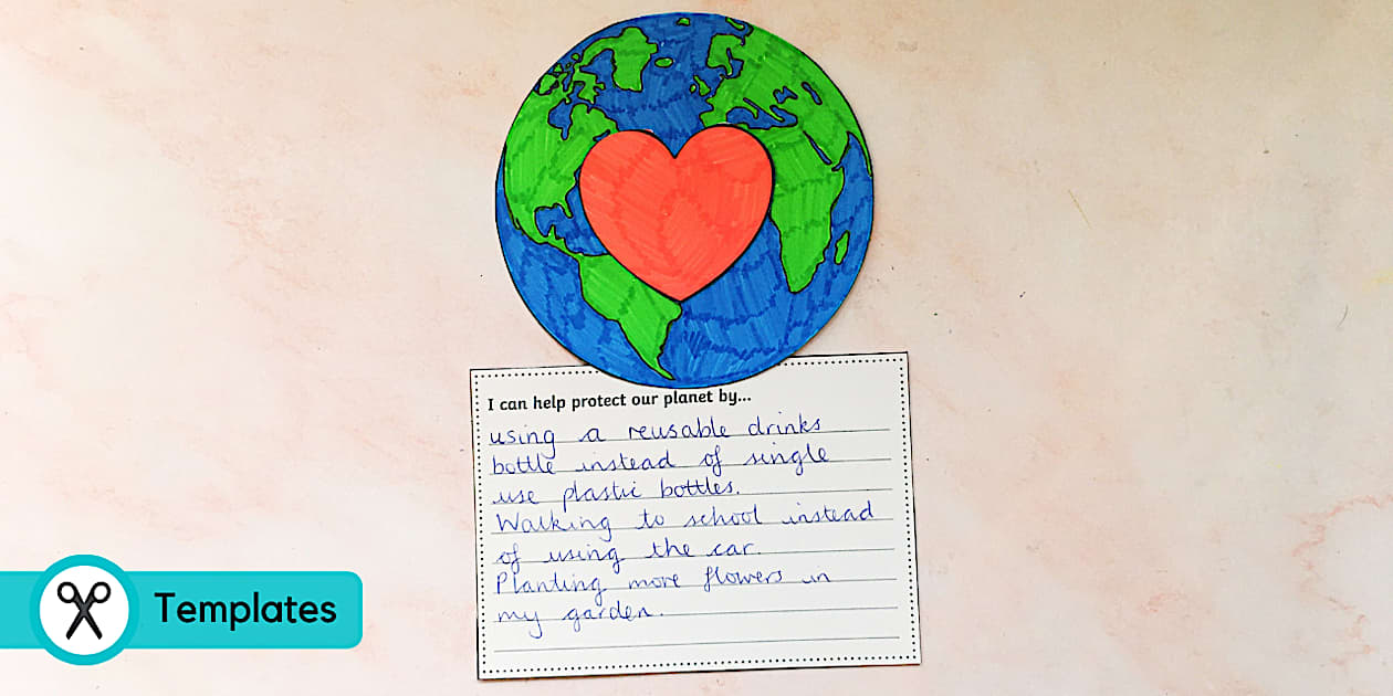 Craft and Write | Earth Day Craft (Teacher-Made) - Twinkl
