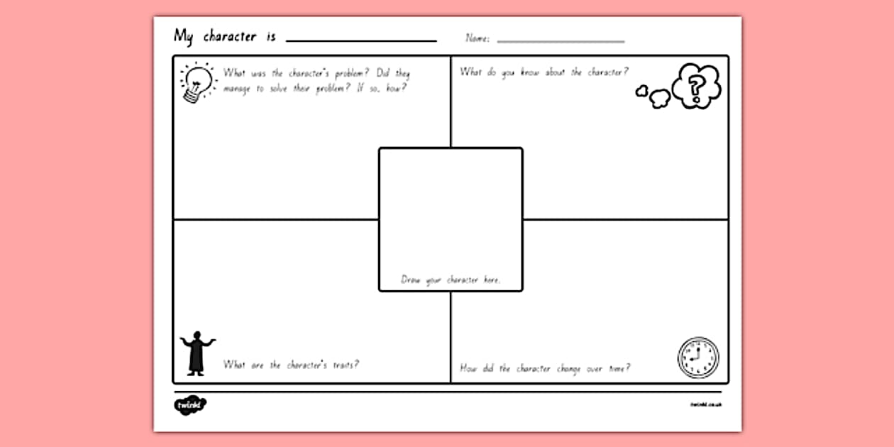 Character Description Writing Sheet NZ - Twinkl English