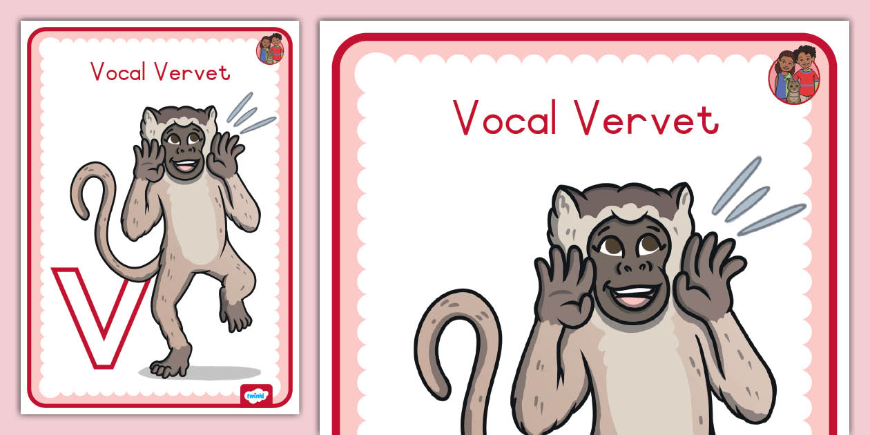 Gr R Phonics T4 - v sound - Character Poster (CAPS Aligned)