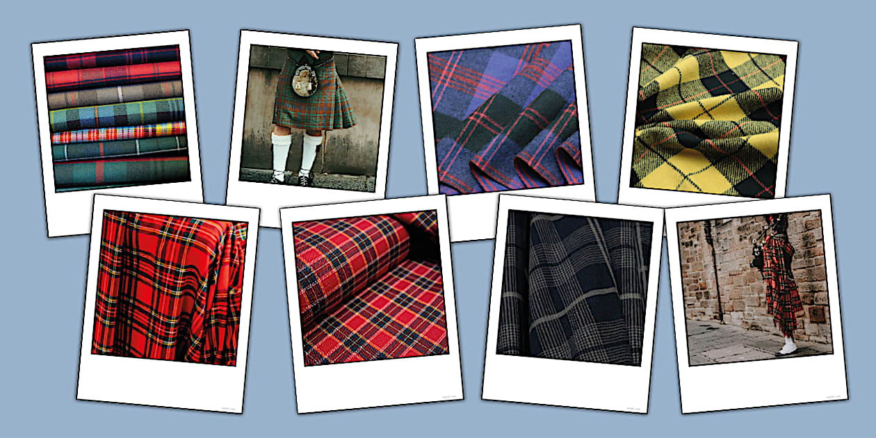 Scottish Tartans Instant Photo Style Display Images - Twinkl