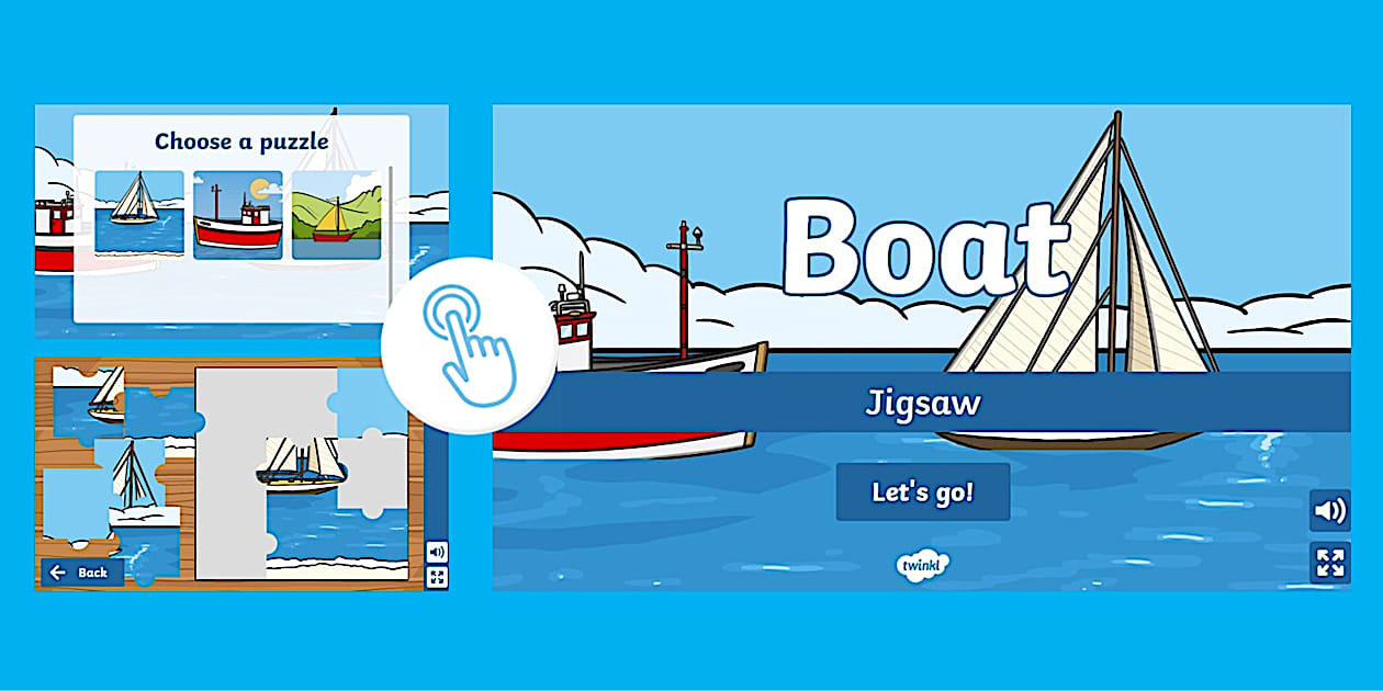 Boat Interactive Jigsaw (Teacher-Made) - Twinkl