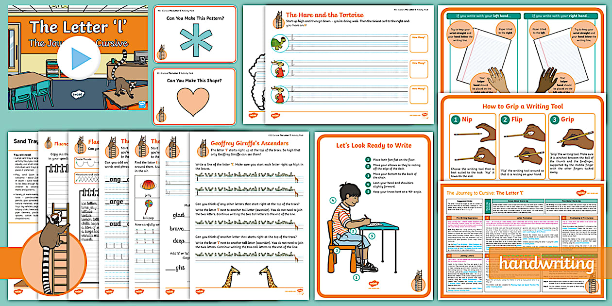 Cursive 'l' | Handwriting Resource Pack (teacher made)