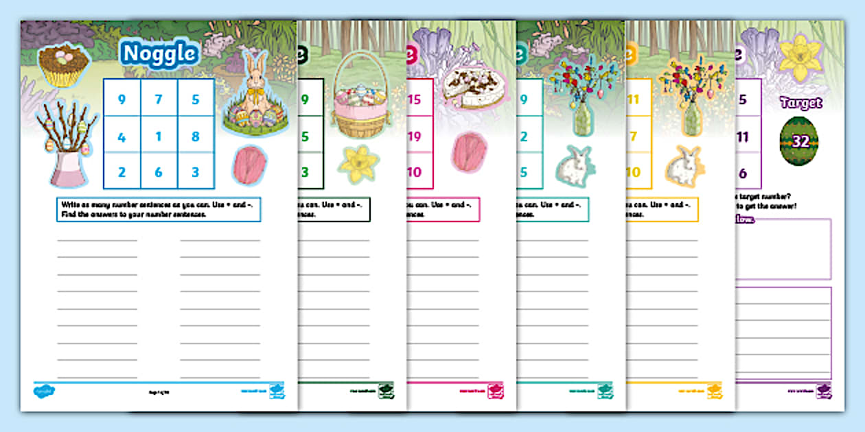👉 Easter Maths Noggle - KS2 - Maths - Twinkl
