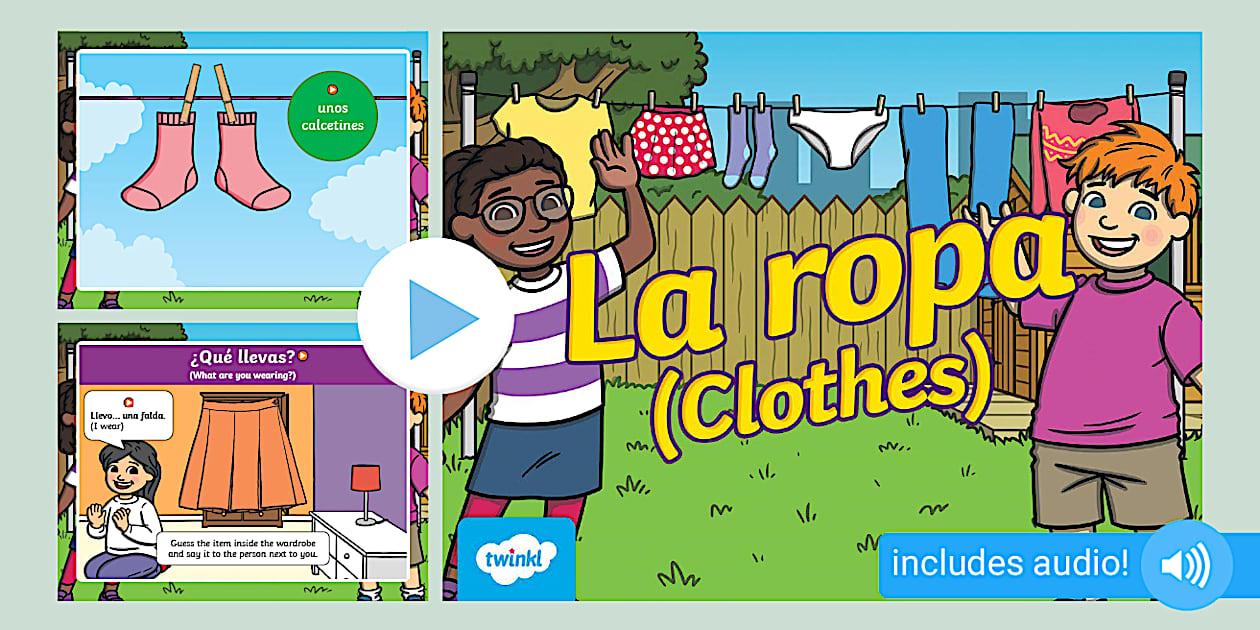 👉 Spanish: Clothes PowerPoint (teacher made) - Twinkl