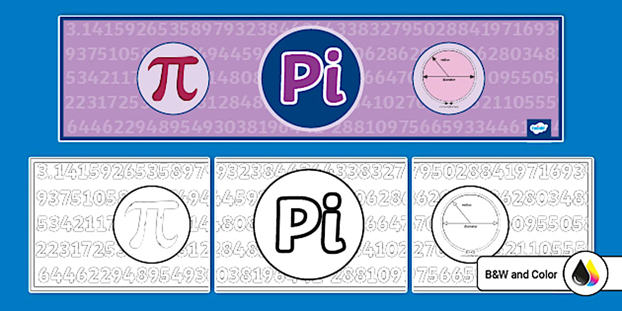 Digits of Pi Banner (Teacher-Made) - Twinkl