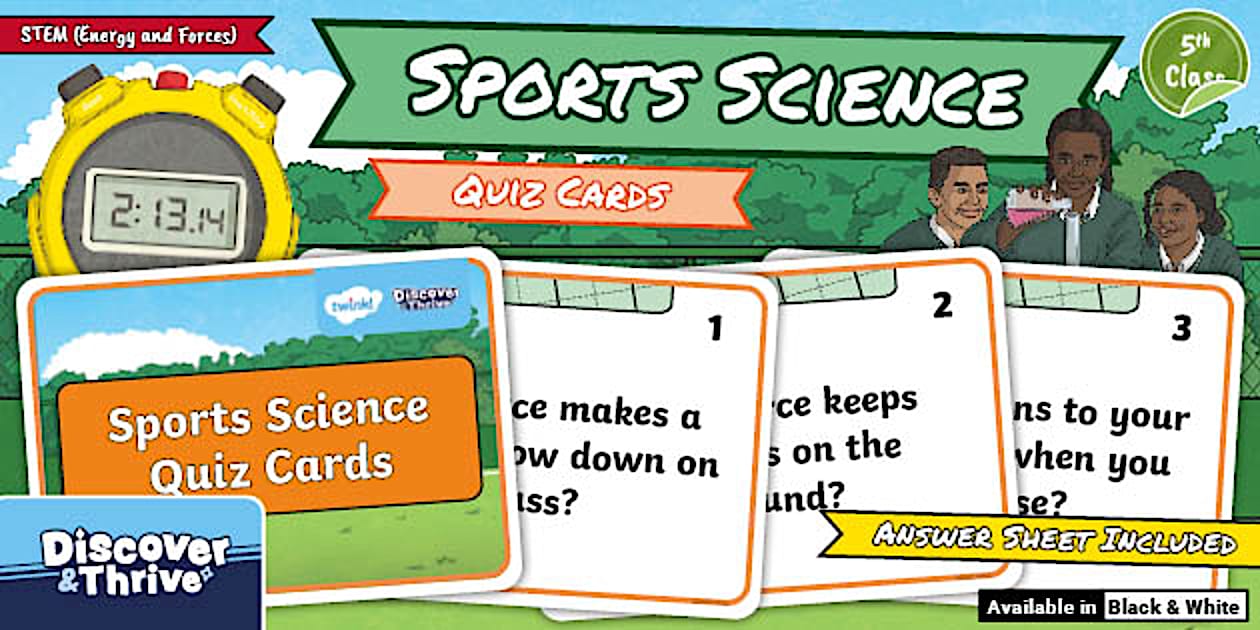 Sports Science Quiz Cards