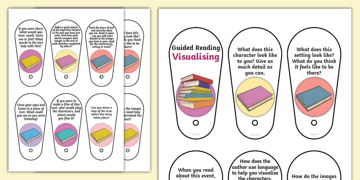 Guided Reading Fan - Visualising (teacher made) - Twinkl
