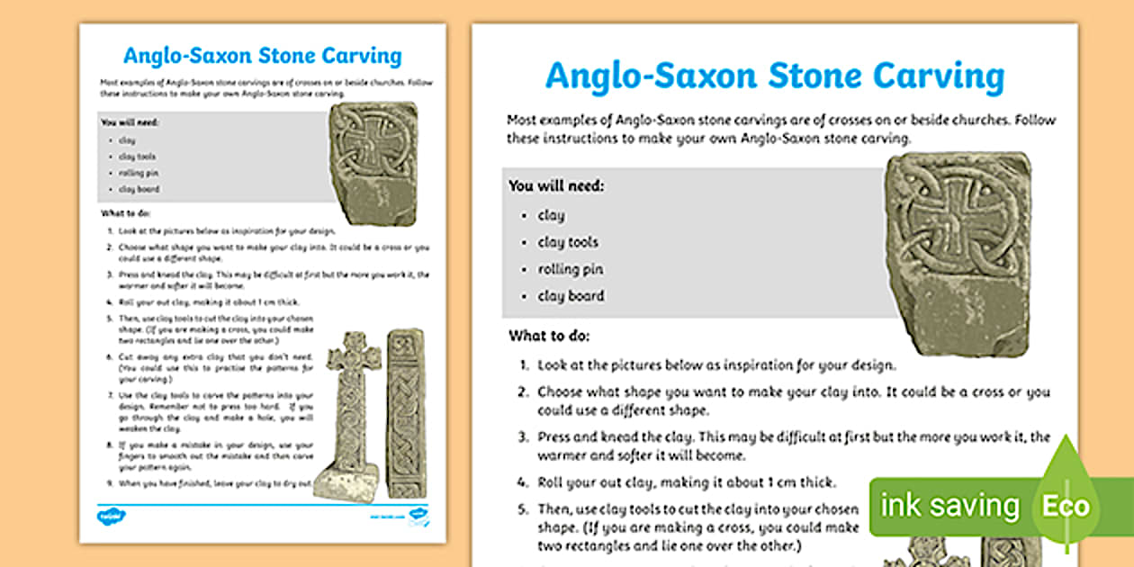 KS2 Anglo-Saxon Stone Carving Activity | Anglo-Saxon Crafts